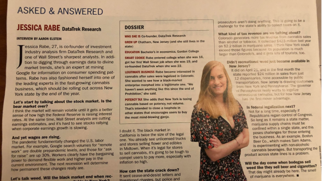 DataTrek’s Jessica Rabe’s Interview w/ Crain’s NY Business - DataTrek ...